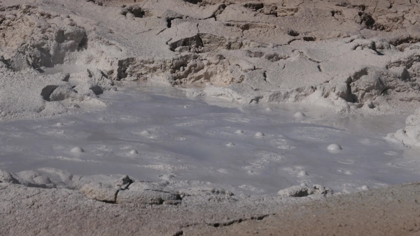 Bubbling Mud Pots at Yellowstone National Park image - Free stock photo ...