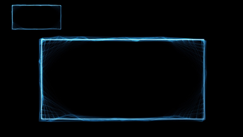 animated frame on black background digital Stock Footage Video (100% ...