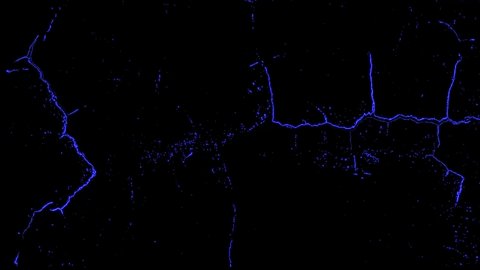 Blue Futuristic Stream Digital Data Flow Stock Footage Video (100% ...