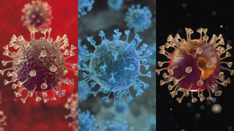 Coronavirus Destruction Virus Cell Dies Coronavirus Stock Footage Video ...