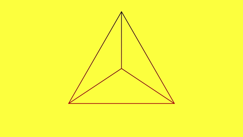 triangle parabola geometric animation on white Stock Footage Video (100 ...