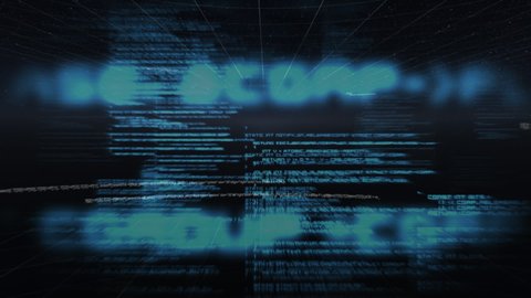 program code moving on computer screen Stock Footage Video (100% ...