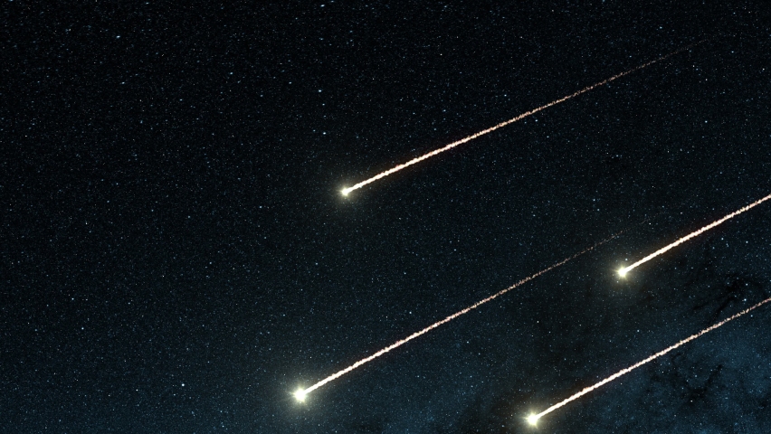 4k meteor flying sky Stock Footage Video (100% Royalty-free) 1061517676 ...