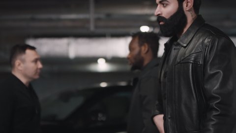 Medium Closeup Armed Middle Eastern Criminal Stock Footage Video (100% ...