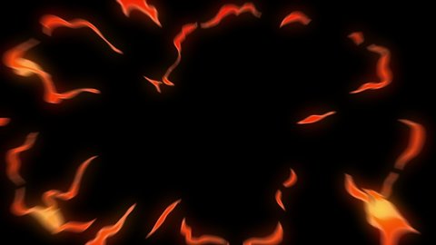 2d Fx Animation Fire Elements Motion Stock Footage Video (100% Royalty ...