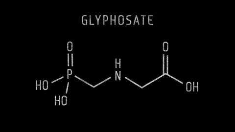 Glyphosate Molecular Structure Symbol Sketch Drawing Stock Footage ...