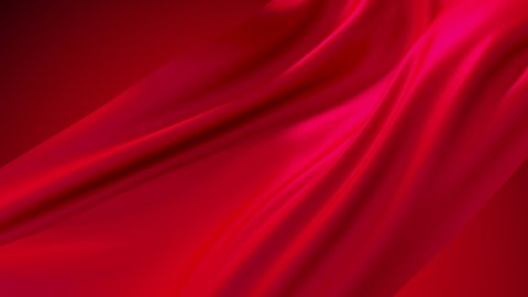 4k red wave satin fabric loop Stock Footage Video (100% Royalty-free ...