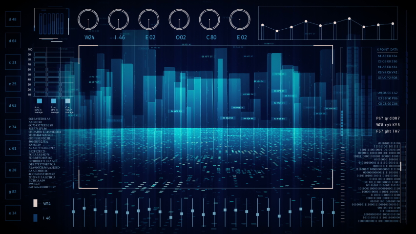 futuristic sci fi data panel technological Stock Footage Video (100% ...