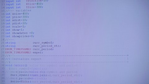 Simple Source Code Scrolling Animation Cprypto Stock Footage Video (100 ...
