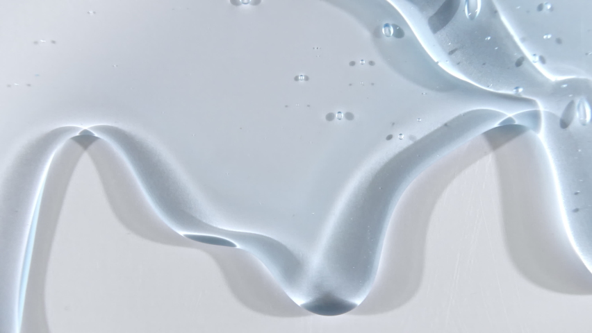 Transparent Liquid Gel Cream Micro Bubbles Stock Footage Video (100% ...