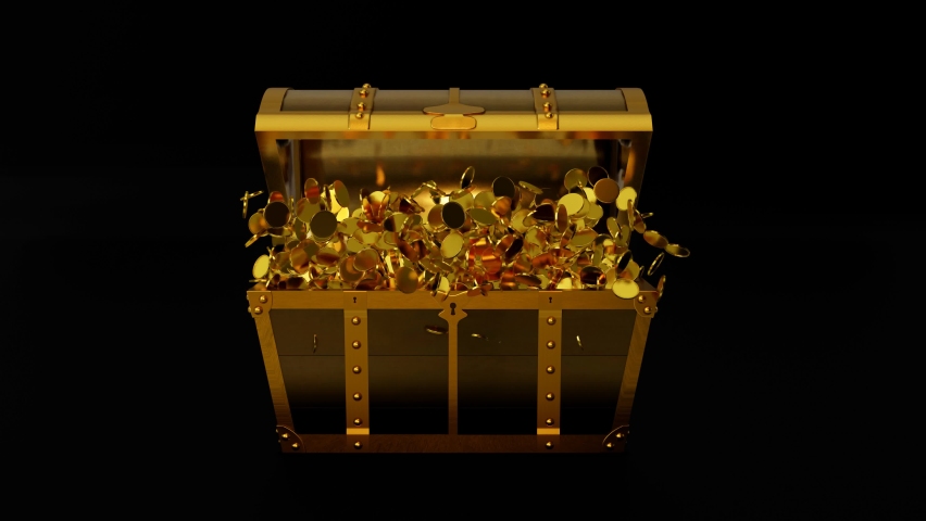 Gold Coins Box Stock Video Footage - 4K and HD Video Clips | Shutterstock
