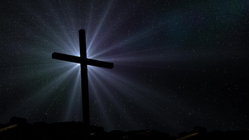 Cross and Optical Flare Rays Stock Footage Video (100% Royalty-free ...