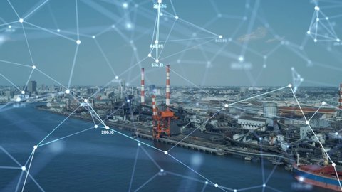 Industrial Technology Concept Communication Network Industry Stock ...