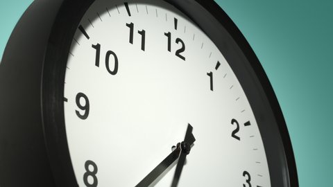 clocks running fast multiple wall white Stock Footage Video (100% ...