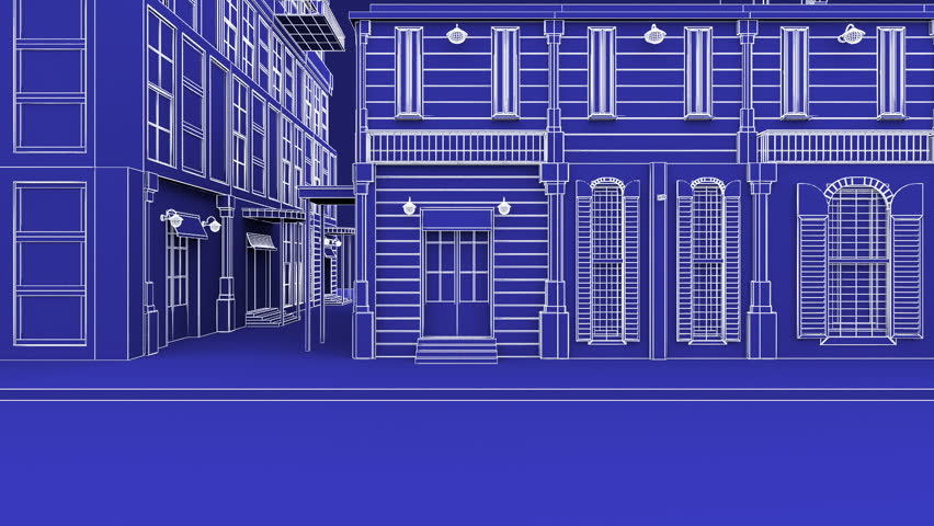 City Street with Buildings Loop Stock Footage Video (100% Royalty-free ...