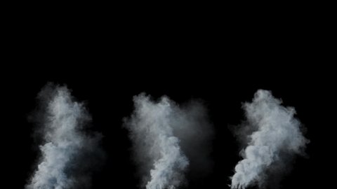 Disaster Scene Smoke Ruin Scene 3 Stock Footage Video (100% Royalty ...