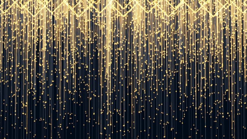 golden particle shower background effect Stock Footage Video (100% ...