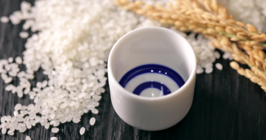 Pour Sake Into a Japanese Stock Footage Video (100% Royalty-free ...