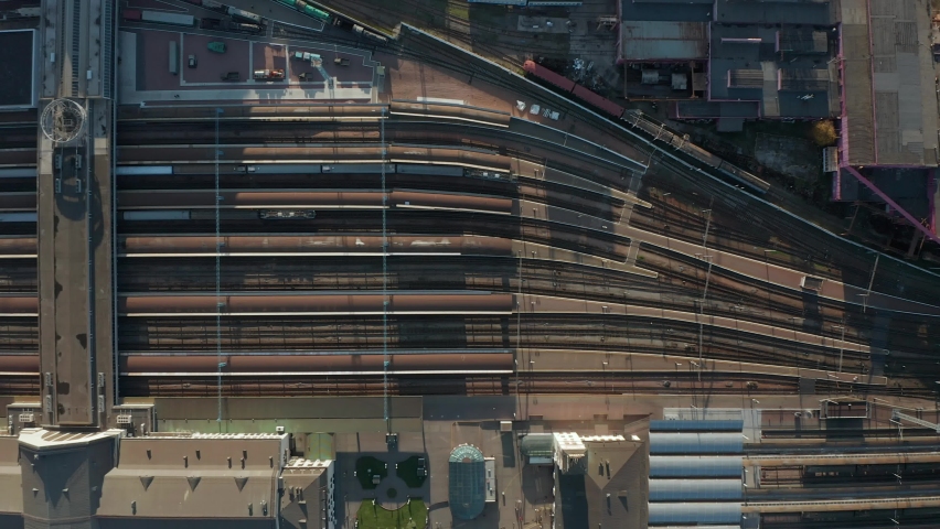 Rail Track Top View Stock Video Footage - 4K and HD Video Clips ...