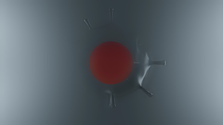 high-detailed splash paint drop falling into Stock Footage Video (100% ...