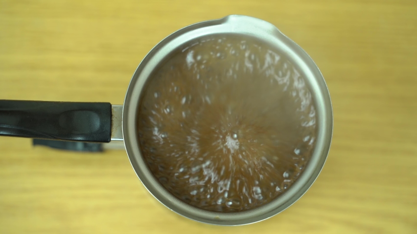 Black Coffee Boiling Process Coffee Pot Stock Footage Video (100% ...