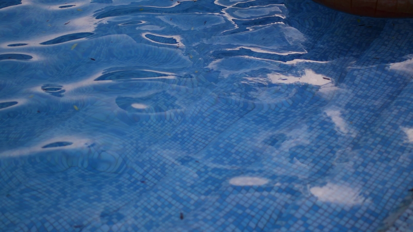 pure blue water pool light reflections Stock Footage Video (100% ...