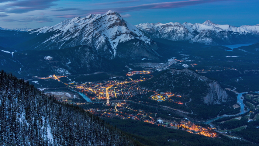 Banff National Park Night Stock Video Footage - 4K and HD Video Clips ...