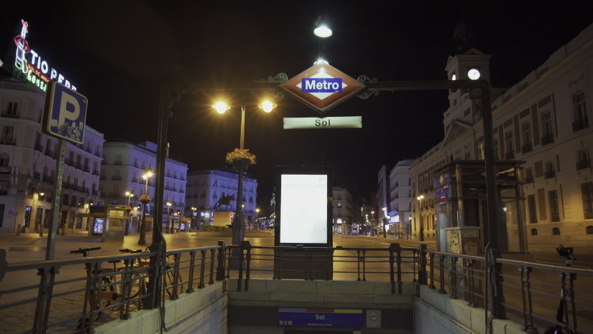 madrid -spain - october 27 2020 Stock Footage Video (100% Royalty-free ...