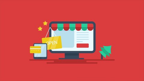 3d Online Shopping On Websites Mobile Stock Vector (Royalty Free ...