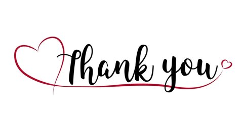 Thank You Animation Red Heart Stock Footage Video (100% Royalty-free ...