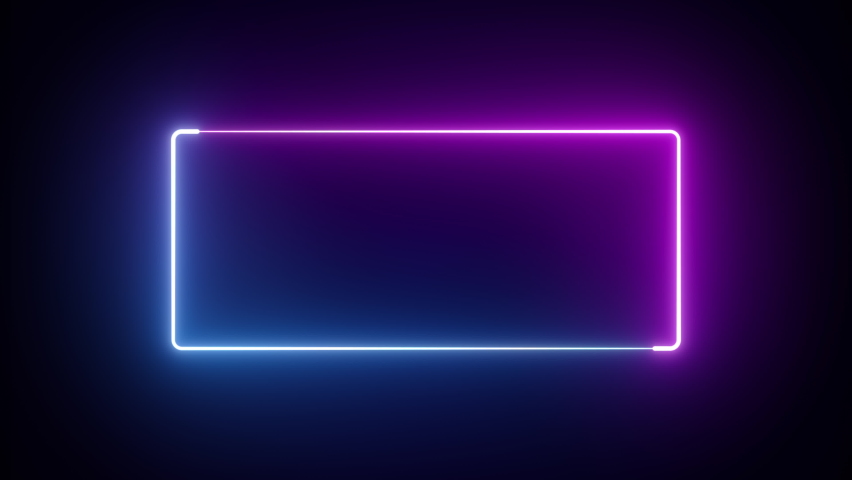 colourfull neon glow color change seamless with black background ...
