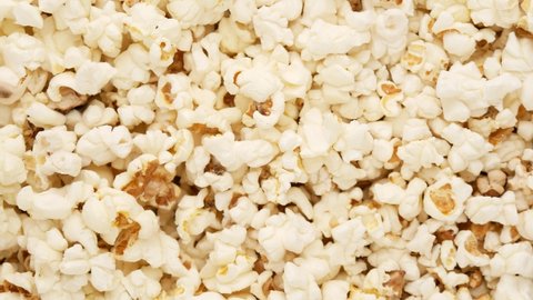 Panning Popcorn Wood Bowl Top View Stock Footage Video (100% Royalty ...