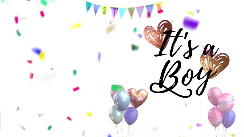 boy baby text animation on white Stock Footage Video (100% Royalty-free ...