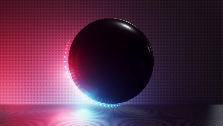 Blue and Red Neon Balls Stock Footage Video (100% Royalty-free ...