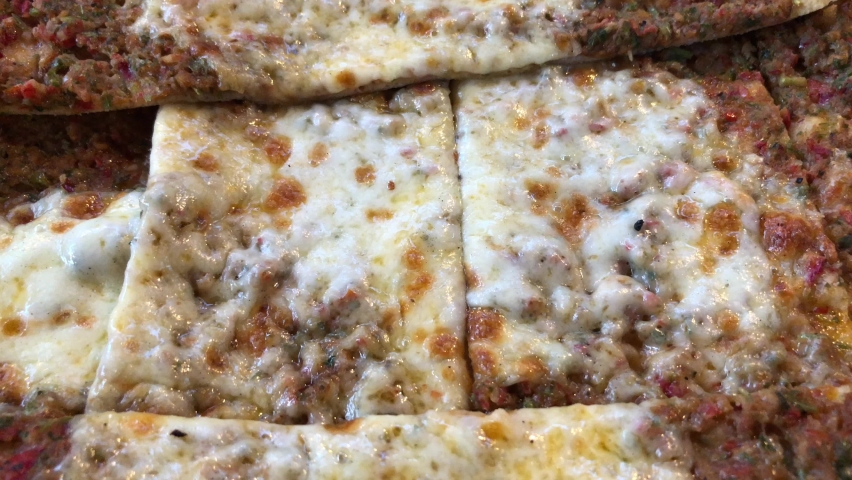 Turkish Food, Kasarli Pide, it Stock Footage Video (100% Royalty-free ...