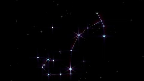 Stars Constellations Groups Lines 4k Animation Stock Footage Video (100 ...