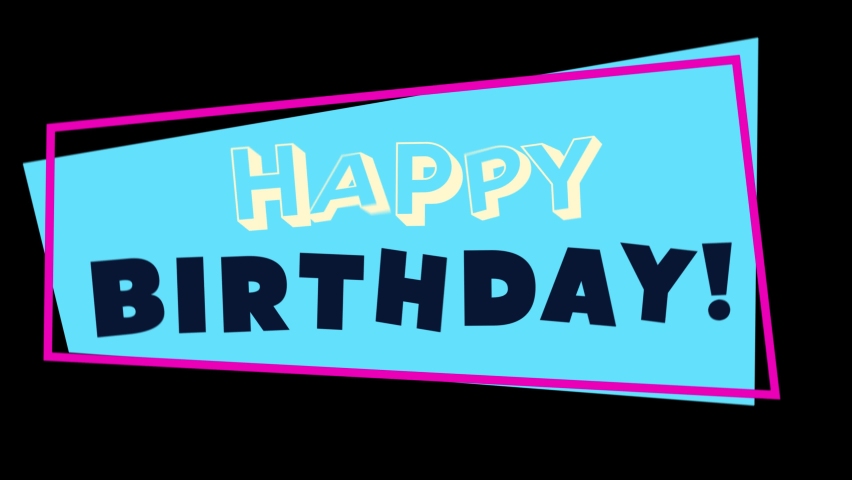 Birthday card funky happy Stock Video Footage - 4K and HD Video Clips ...