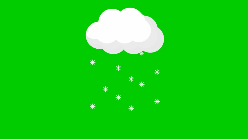 Animated Snow from Cloud. its Stock Footage Video (100% Royalty-free ...