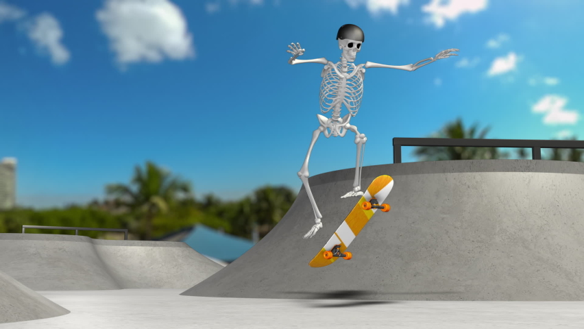 Skeleton Skateboard Stock Video Footage - 4K and HD Video Clips ...
