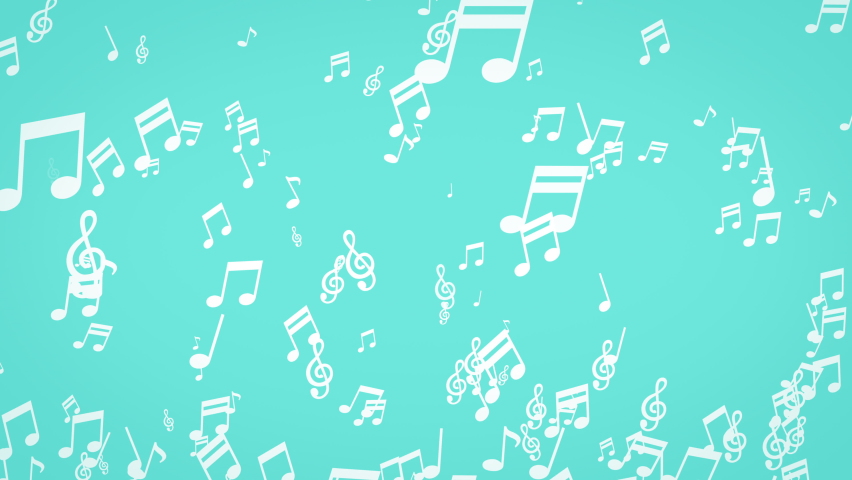 random music note explosion animation rendering Stock Footage Video ...