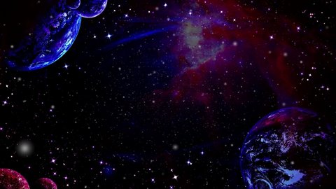 Seamless Loop Galaxy Exploration Through Outer Stock Footage Video (100 ...