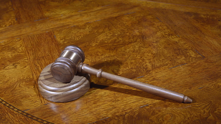 A Judge Hits His Gavel Stock Footage Video (100% Royalty-free ...