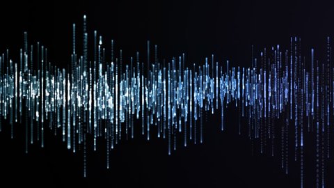 seamless loop futuristic sound wave diagram Stock Footage Video (100% ...