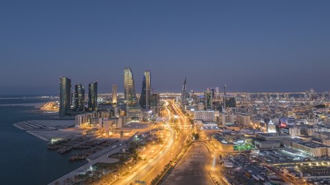 Manama Bahrain November 19 2020 4k Stock Footage Video (100% Royalty ...