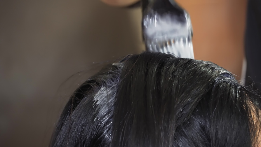 Apply hair colour Stock Video Footage - 4K and HD Video Clips ...