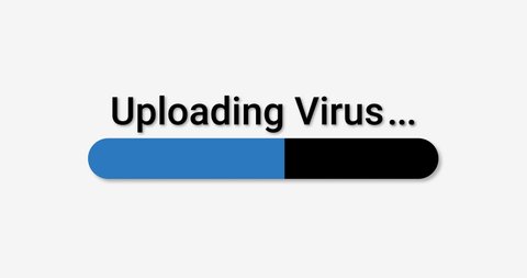 Uploading Virus Progress Computer Screen Animation Stock Footage Video (100% Royalty-free ...