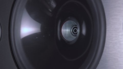 Loudspeaker Woofer Blasting Loud Music Stock Footage Video (100% ...