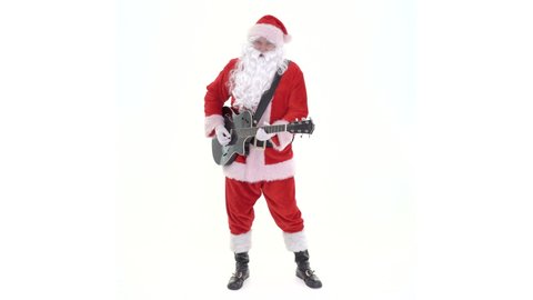 Santa Claus Dancing Isolated On White Stock Footage Video (100% Royalty ...