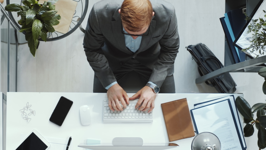 Top Down Shot of Businessman Stock Footage Video (100% Royalty-free ...