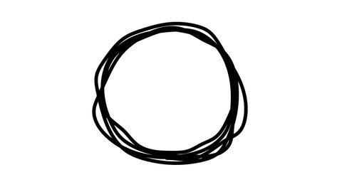Animated Rotating Circle Drawn By Hand Stock Footage Video (100% ...